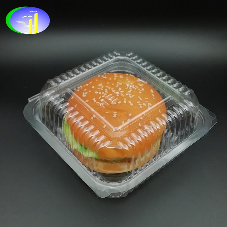 Clear Clamshell plastic burger container - ZH-F73 - Zhonghong (China Manufacturer) - Plastic ...