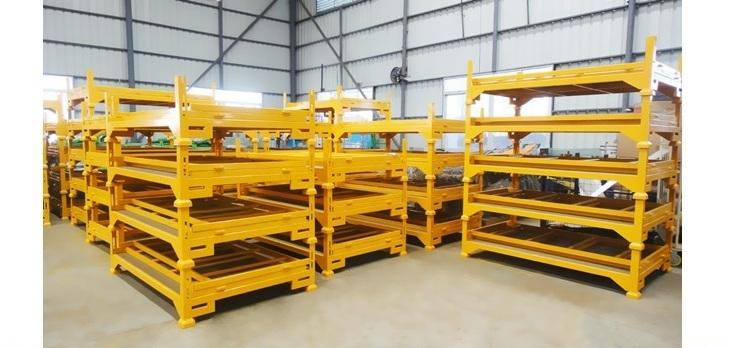 Foldable collapsible stacking assembly Racks Pallet Stillage Tyres ...