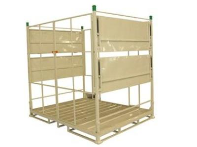Foldable collapsible stacking assembly Racks Pallet Stillage Tyres ...