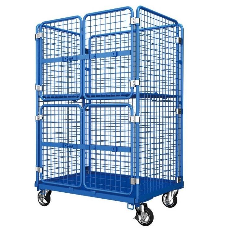 Foldable collapsible Roll Container Trolley Rolling Cage for logisic ...