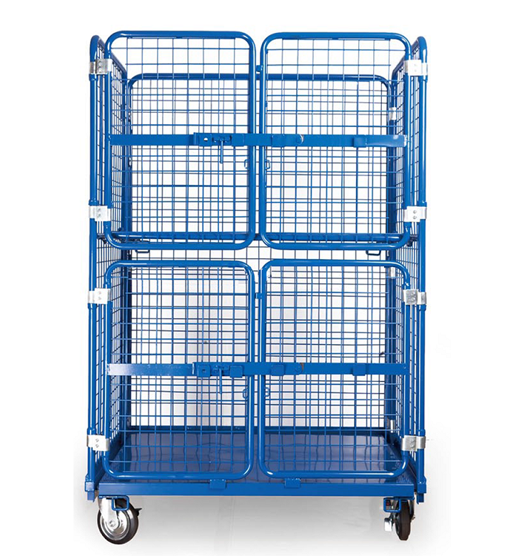 Foldable collapsible Roll Container Trolley Rolling Cage for logisic ...