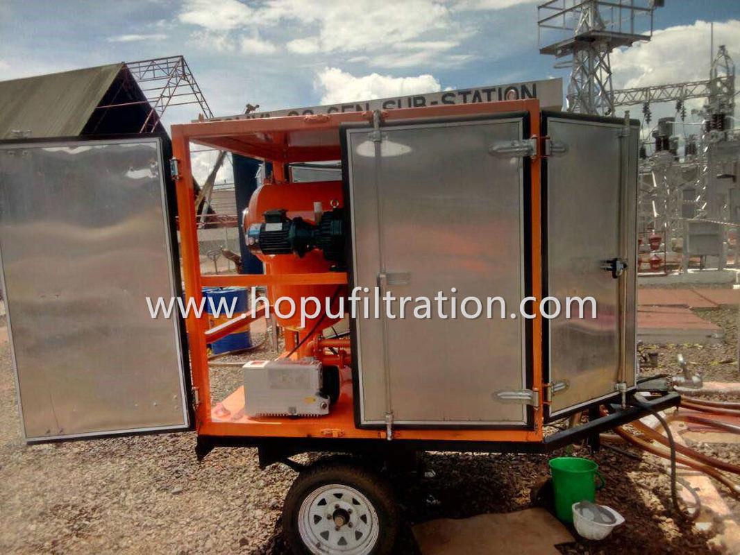 outdoor transformer oil purifier with trailer,movable dielectric oil ...