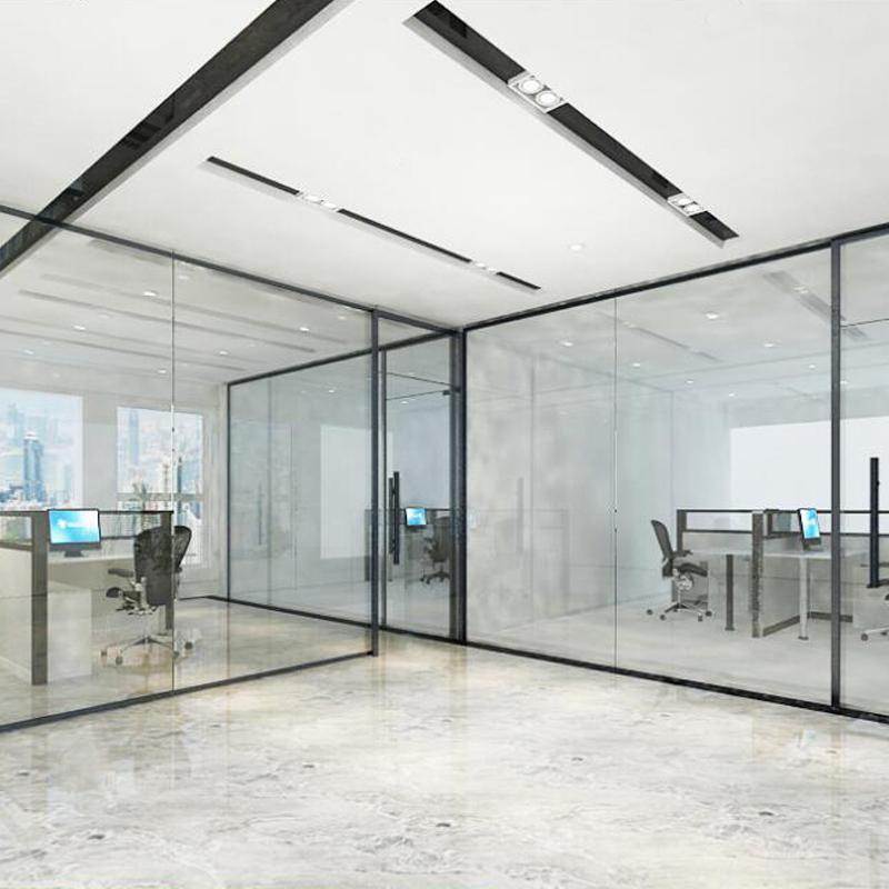 Exterior And Interior Sliding Folding Glass Partition Walls For Office ...