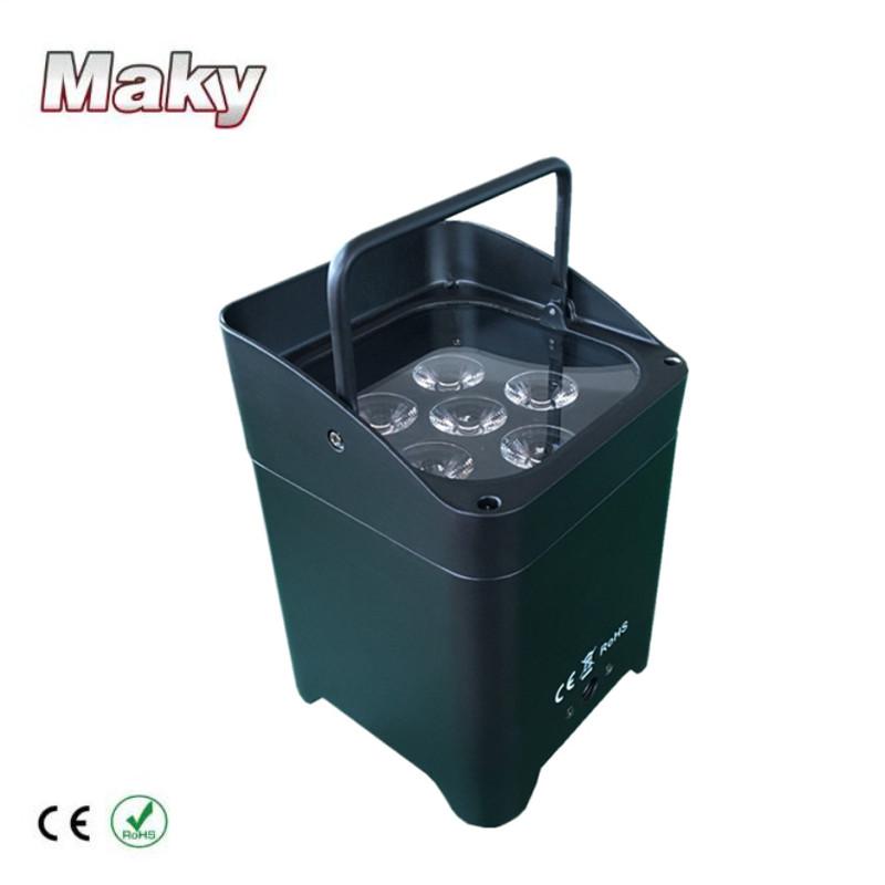 freedom par light 6x18w RGBWA+UV 6 in 1 Wireless Battery Powered Led ...
