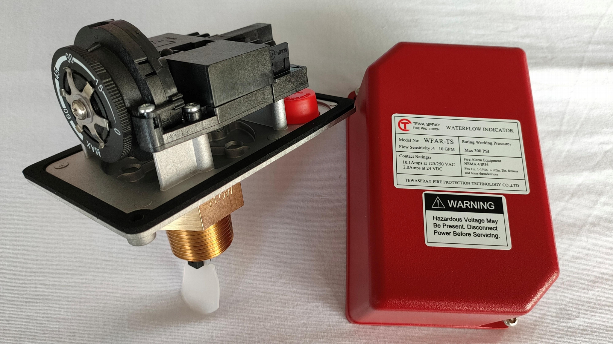 OEM T-Tap Flow Switch, 450psi, Potter VSR-S Flow Switch - WFAR-TS/VSR-S ...