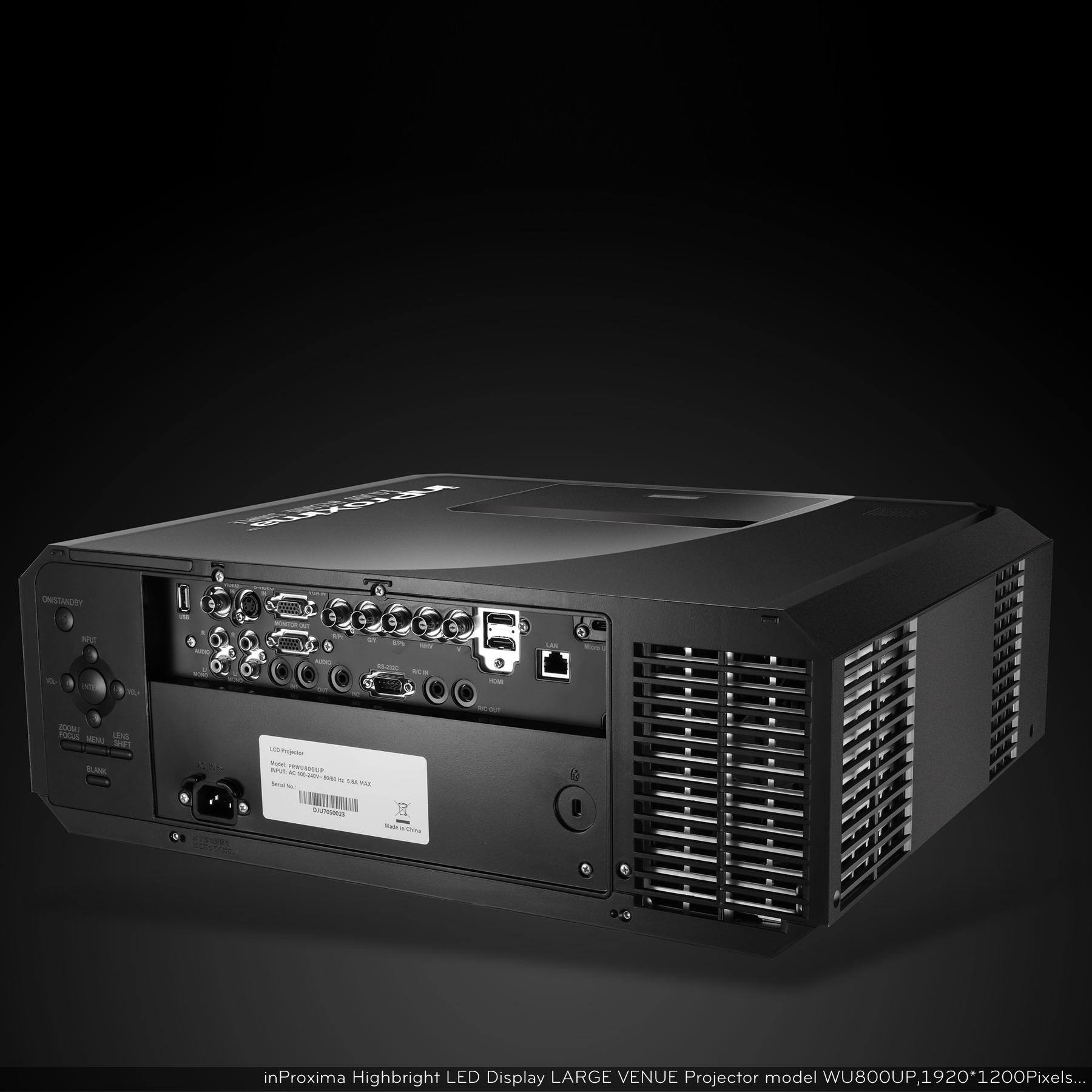 inProxima WU800UP 10000 Lumens 3LCD 1920x1200P Large Outdoor Venue ...