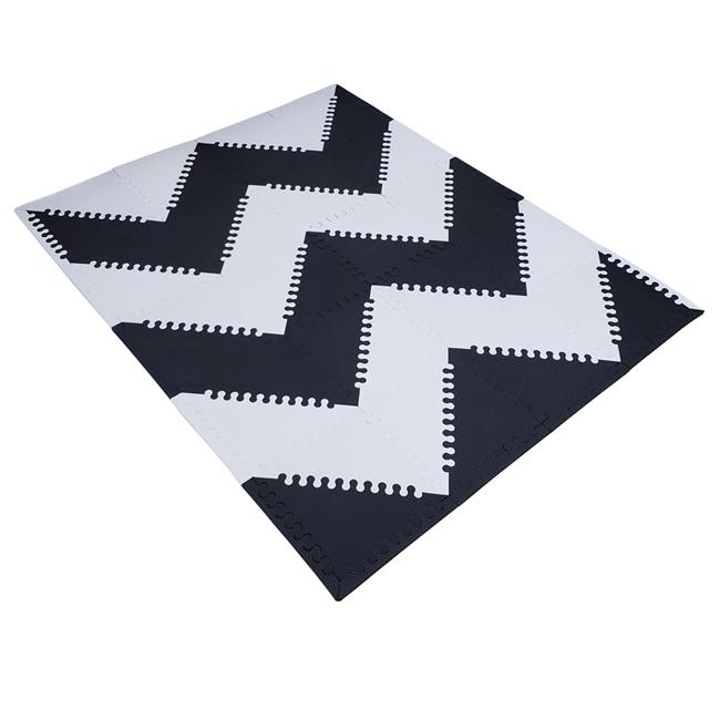 12in x 12in EVA Baby Triangles Floor Puzzle Mat With Borders - QTM12016 ...