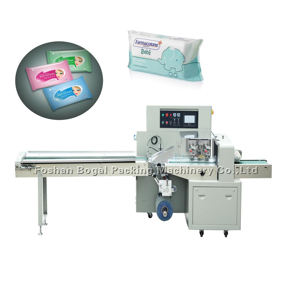 BG-250X horizontal wet napkin packing machine single wet tissue paper ...