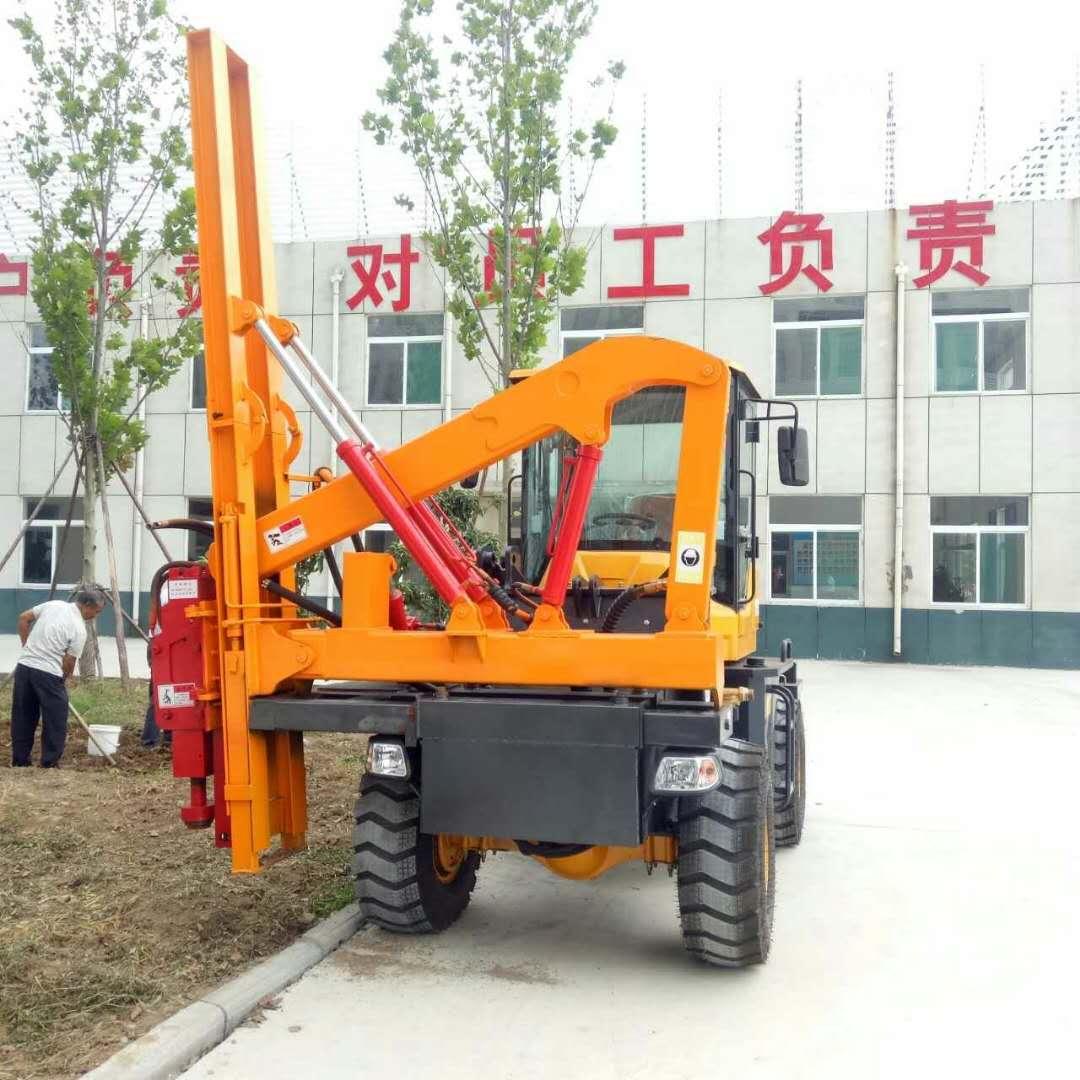 high efficiency Highway guardrail pile driver machine - TZ-60 - Bafang ...