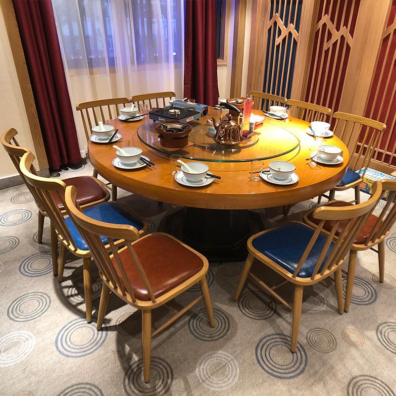 Wood Round Table in Hong Kong Restaurant - asda - Dian Yi Fang (China ...