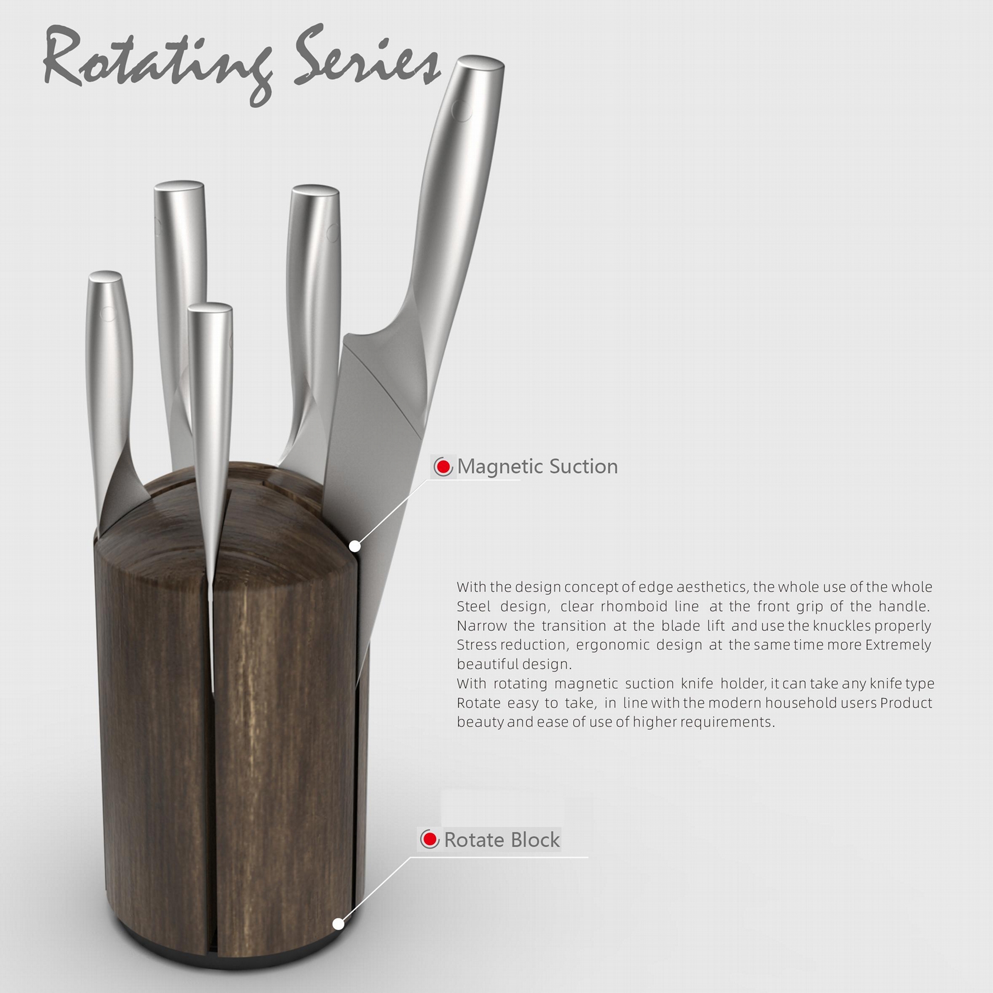 Rotating Magnetic-Suction knife set - KS01 - SUNSTAR (China Trading ...