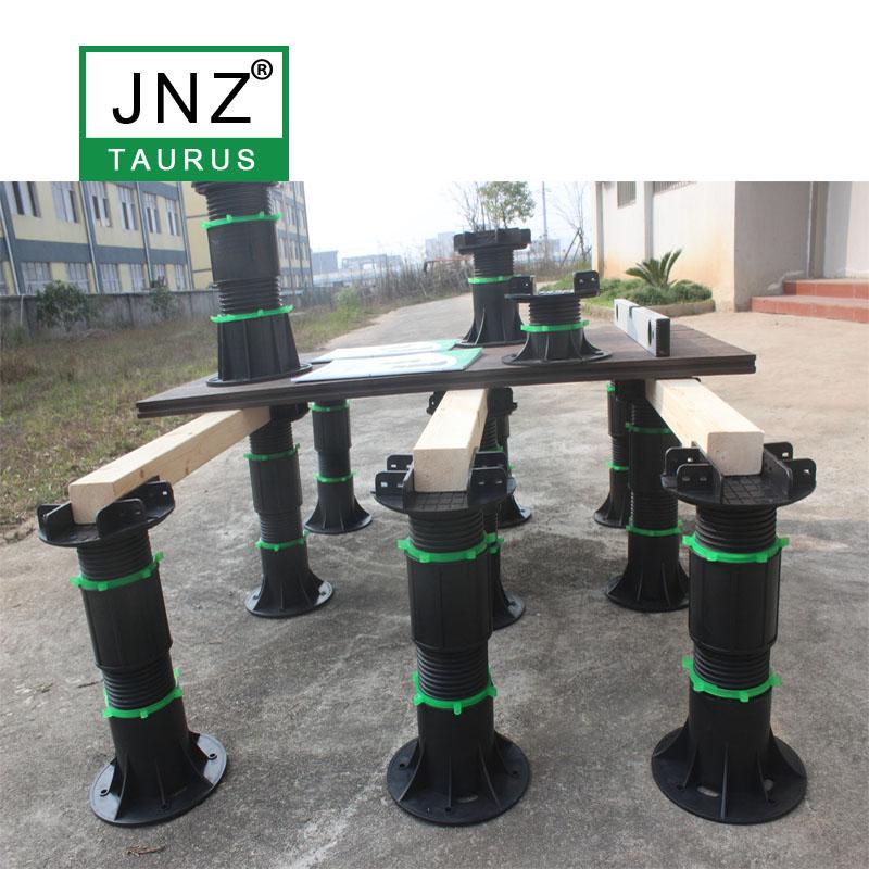 wood deck support adjustable pvc floor pedestal plastic jack for joist ...