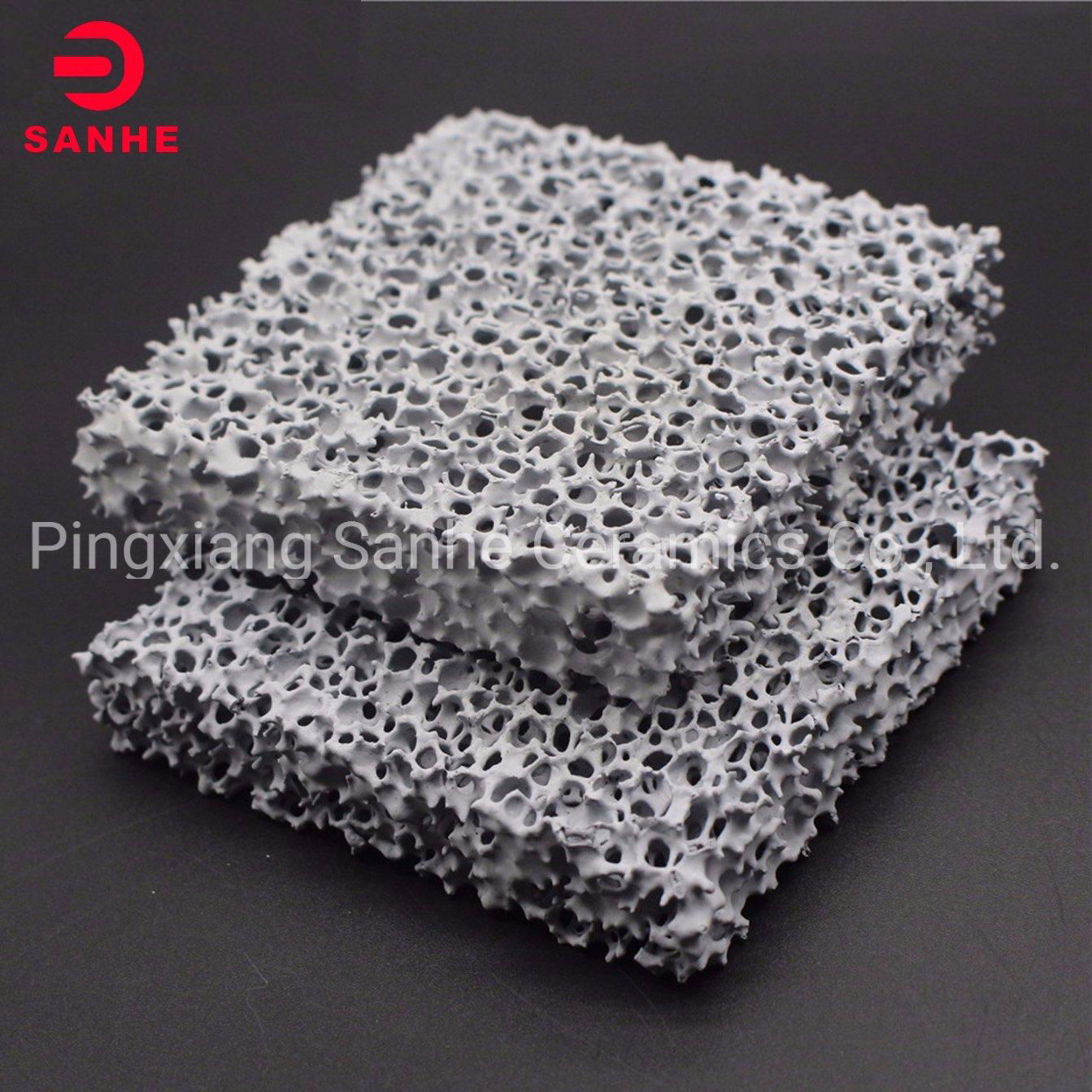 Square Shape Carbide Silicon Honeycomb Porous Foam Ceramic Filter for ...