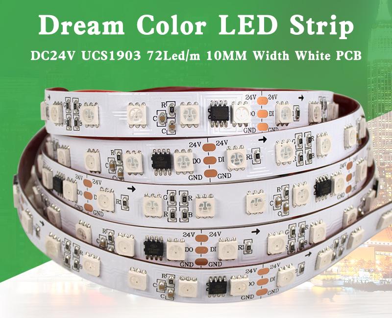 DC24V UCS1903 Digital RGB Intelligent LED Strip - LC1903RGB72-24V - LC ...
