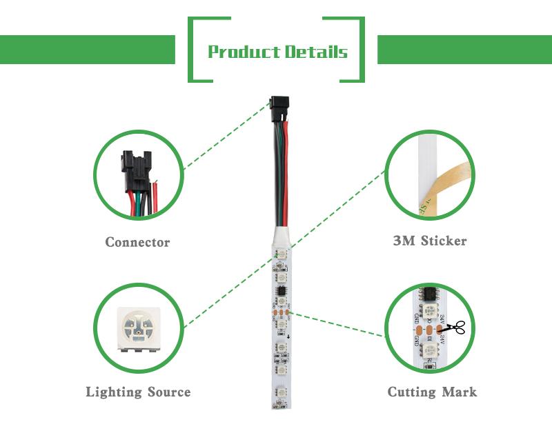 DC24V UCS1903 Digital RGB Intelligent LED Strip - LC1903RGB72-24V - LC ...