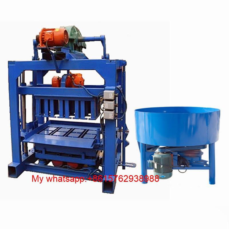 QTJ4-40 germany techology vibrator concrete hollow block making machine ...