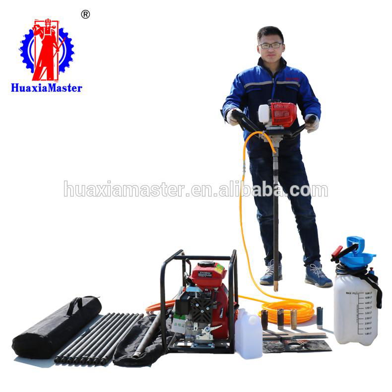 10meters backpack rock core drilling machine BXZ-1 backpack core ...