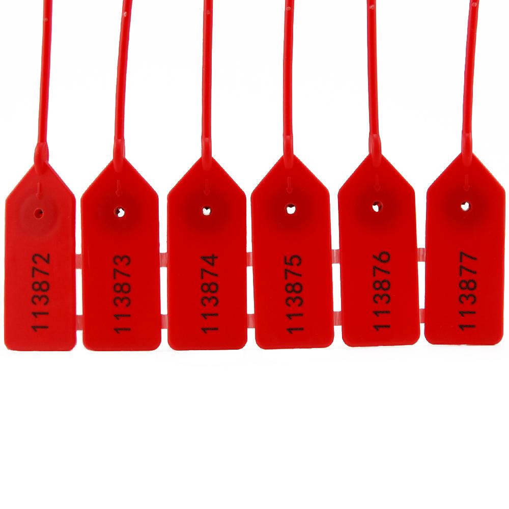 13.4 Inch Numbered Plastic Pull-Tite Truck Door Security Seal &Tag ...