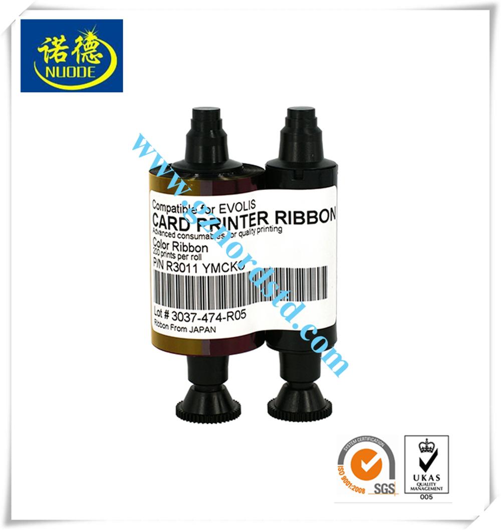 Compatible card printer YMCKO Color ribon 200prints/roll Ribbon for ...