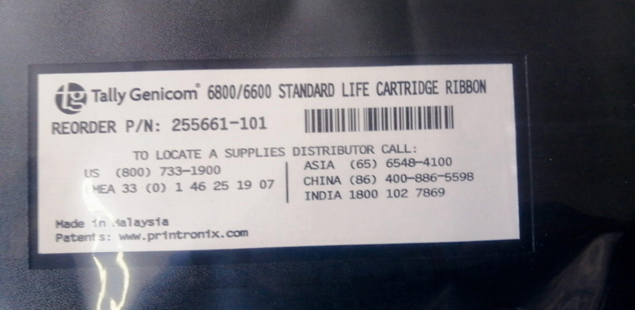 Genuine Original 255661-101 for Tally Genicom T6600/T6800 (China ...