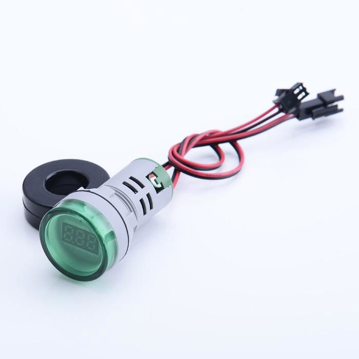 small digital tube round led indicator current meter digital display ammeter - AD101-22AM - NIN ...