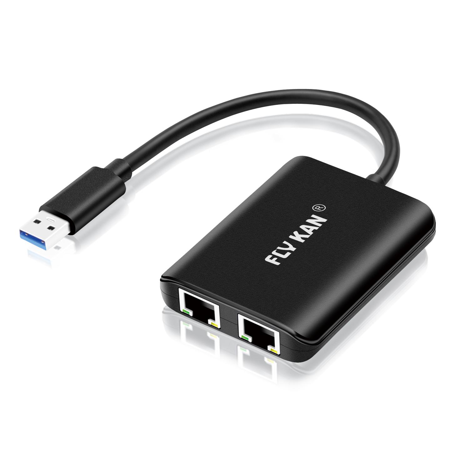Fly Kan USB 3.0 to Dual Port Gigabit Ethernet Adapter - CU200 (China ...