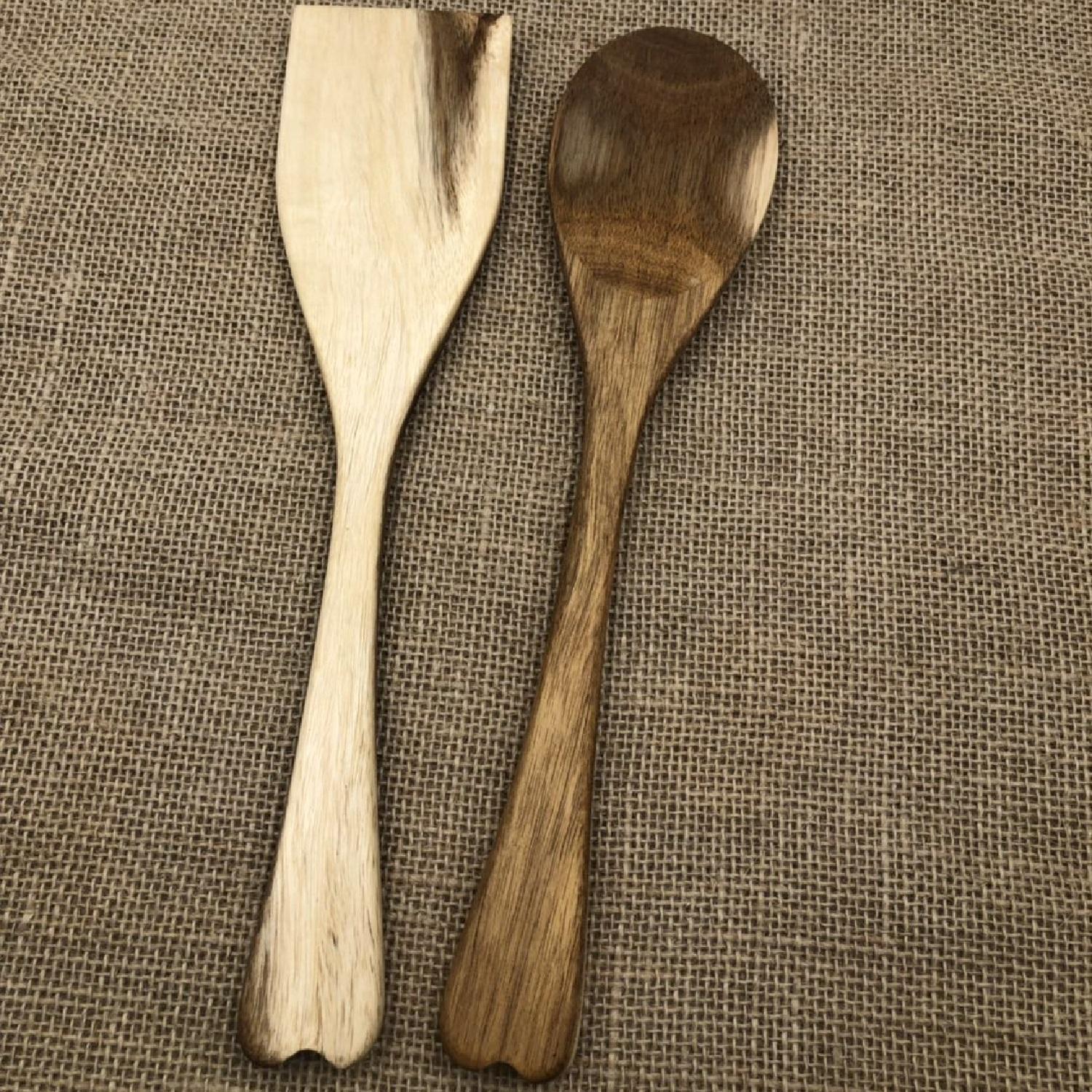 Wooden Spoon and Spatula for Kitchen,Made of Acacia Wood - C-2004 ...