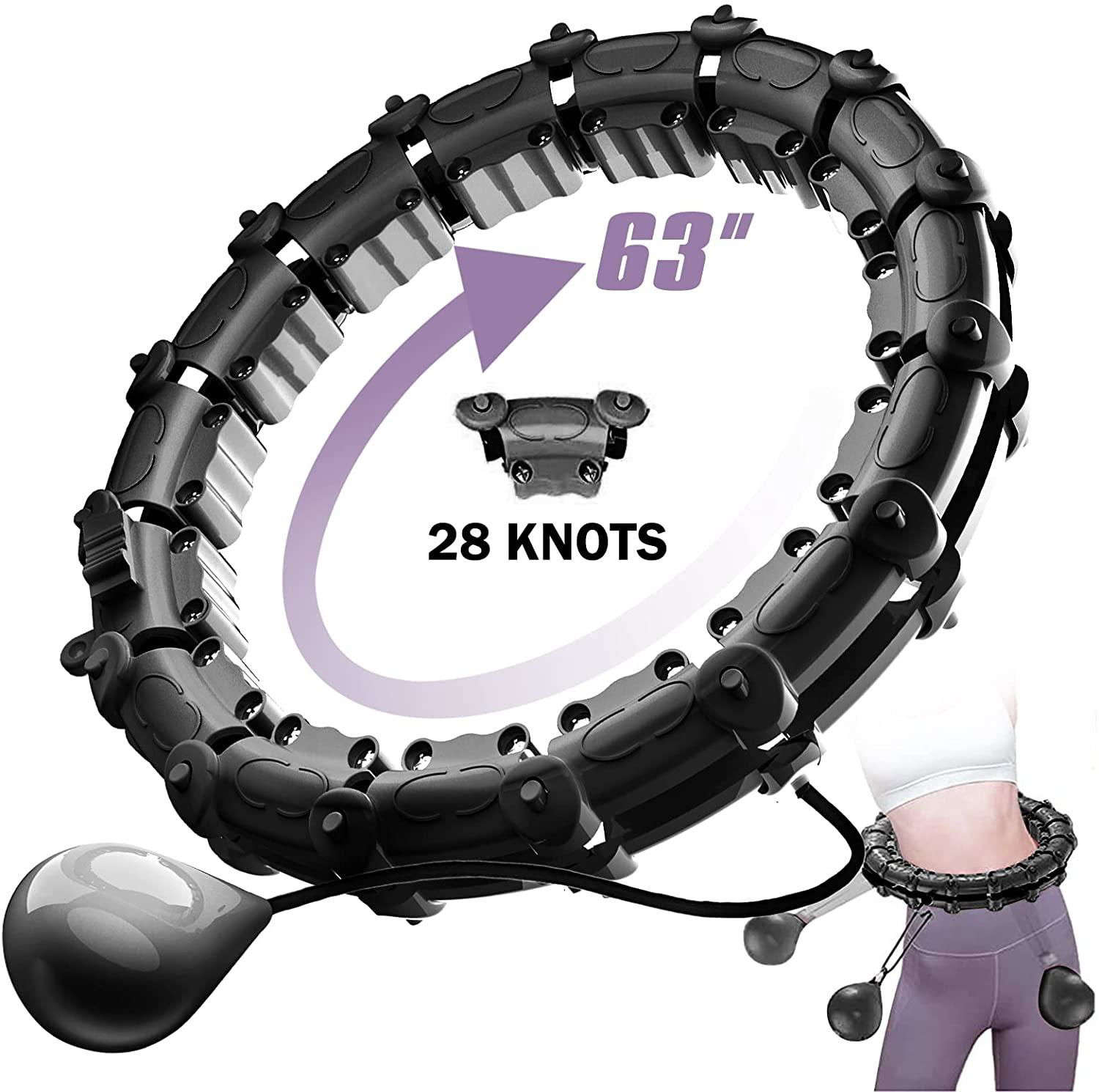 Upgraded Large Size Smart Weighted Exercise Hoola Hoops, Abdomen ...