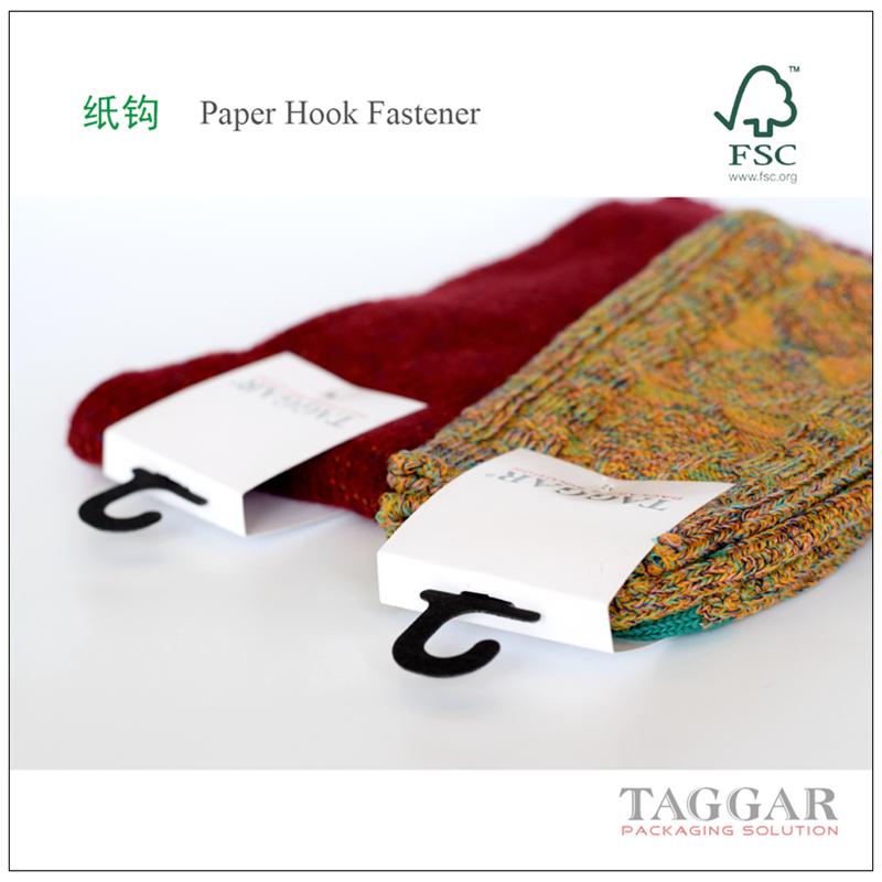 Recycled Kraft paper hook fastener for socks, gloves, paper hanger ...
