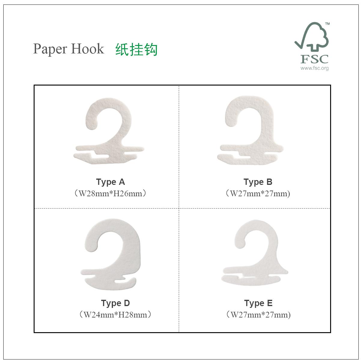 FSC Paper Hanger, Paperboard hanger, paper made hanger for scalf ...