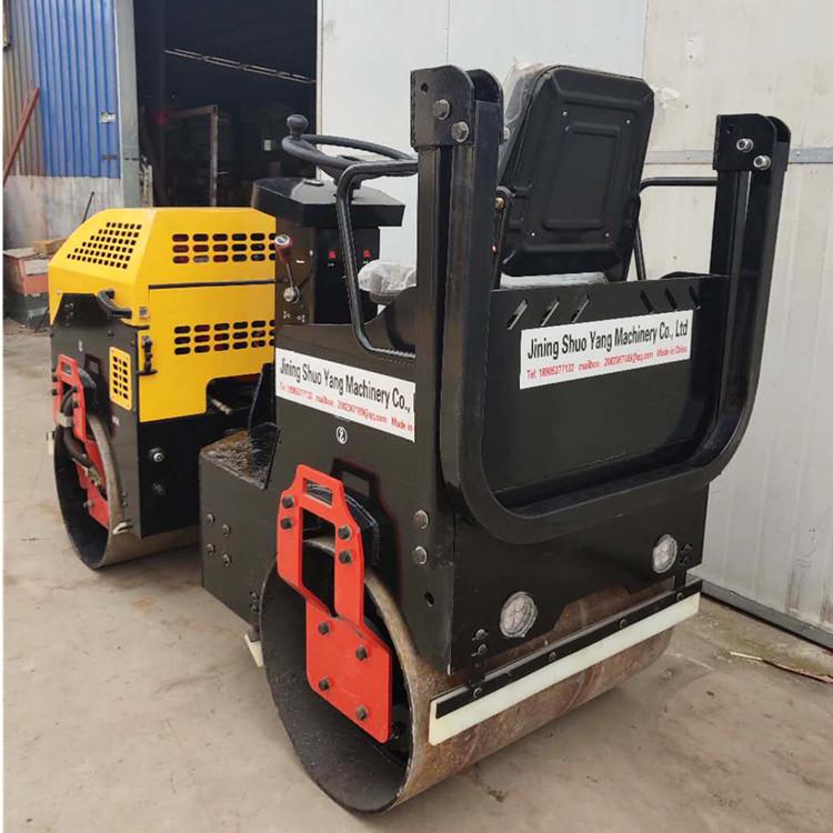 Production of double steel wheel diesel roller small hand roller - SY ...