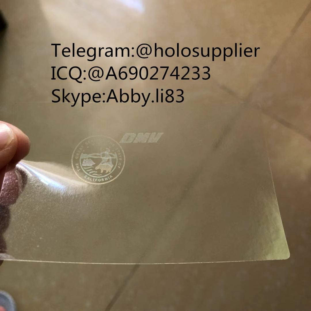 California overlay CA state hologram (China Trading Company) - Anti ...