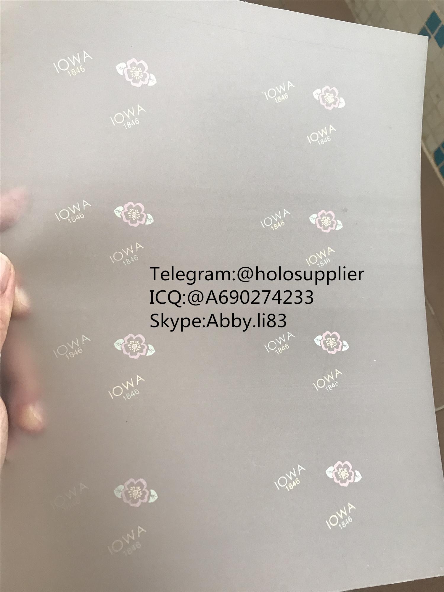 Iowa IA hologram laminate sheet IA ovi sheet (China Trading Company ...