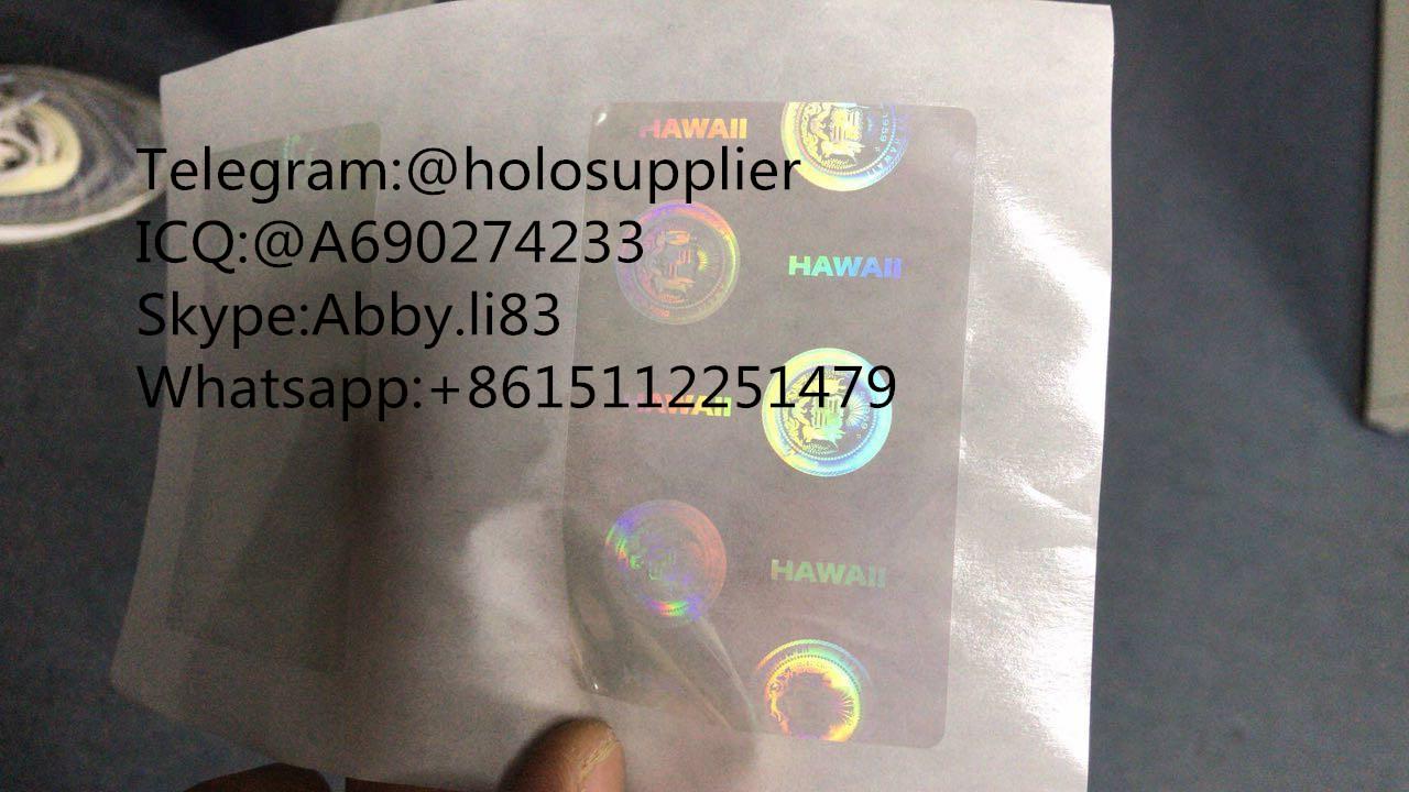 Hawaii ID DL HI State hologram HI overlay sticker (China Trading ...
