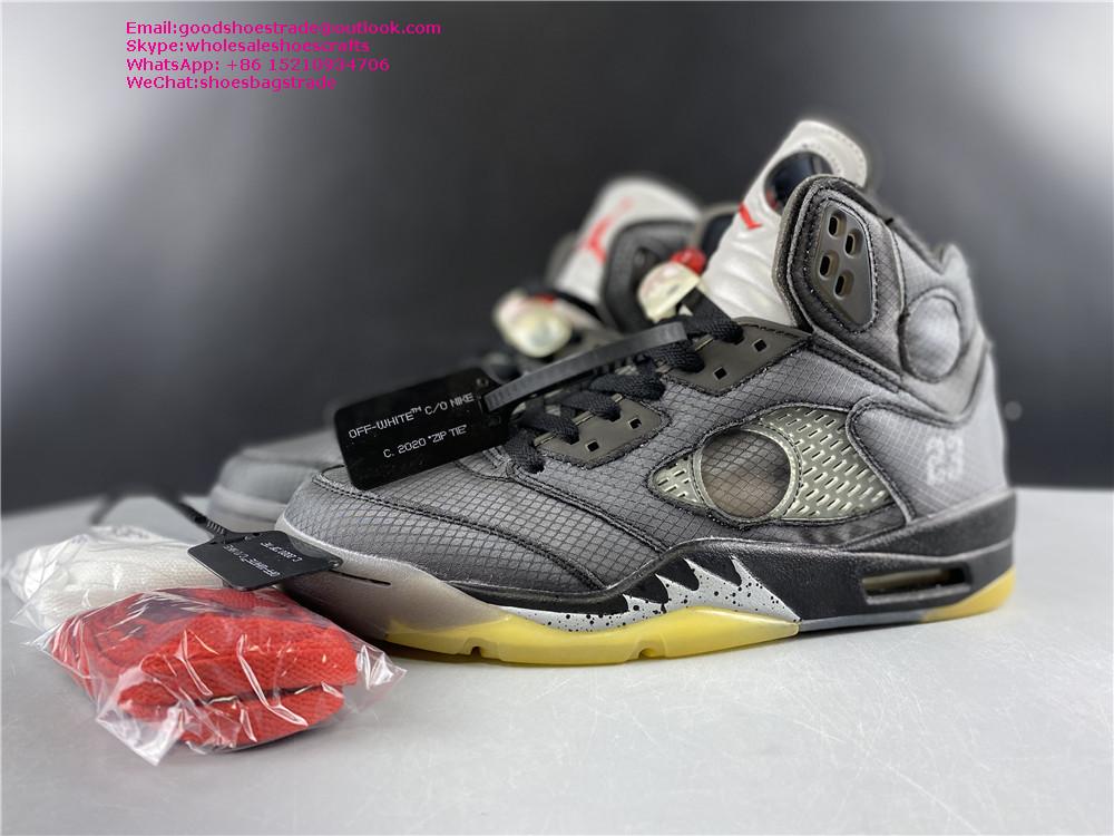air jordan 5 x off white AJ 5 ow 3M reflective Jordan 5 Fire Red ...