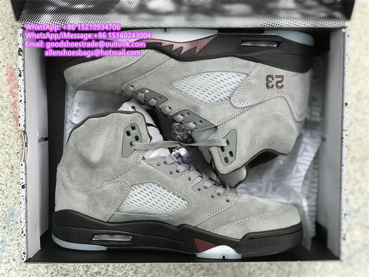 Air Jordan 5 Burgundy aj 5 Georgetown A Ma Maniére x aj 5s Black Light ...