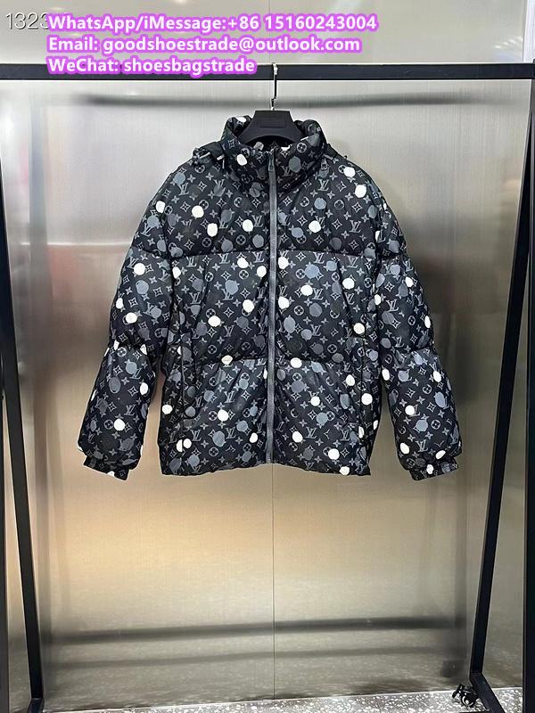 Boyhood Puffer Jacket Monogram FLOWER LEATHER DOWN JACKET Coat onogram ...