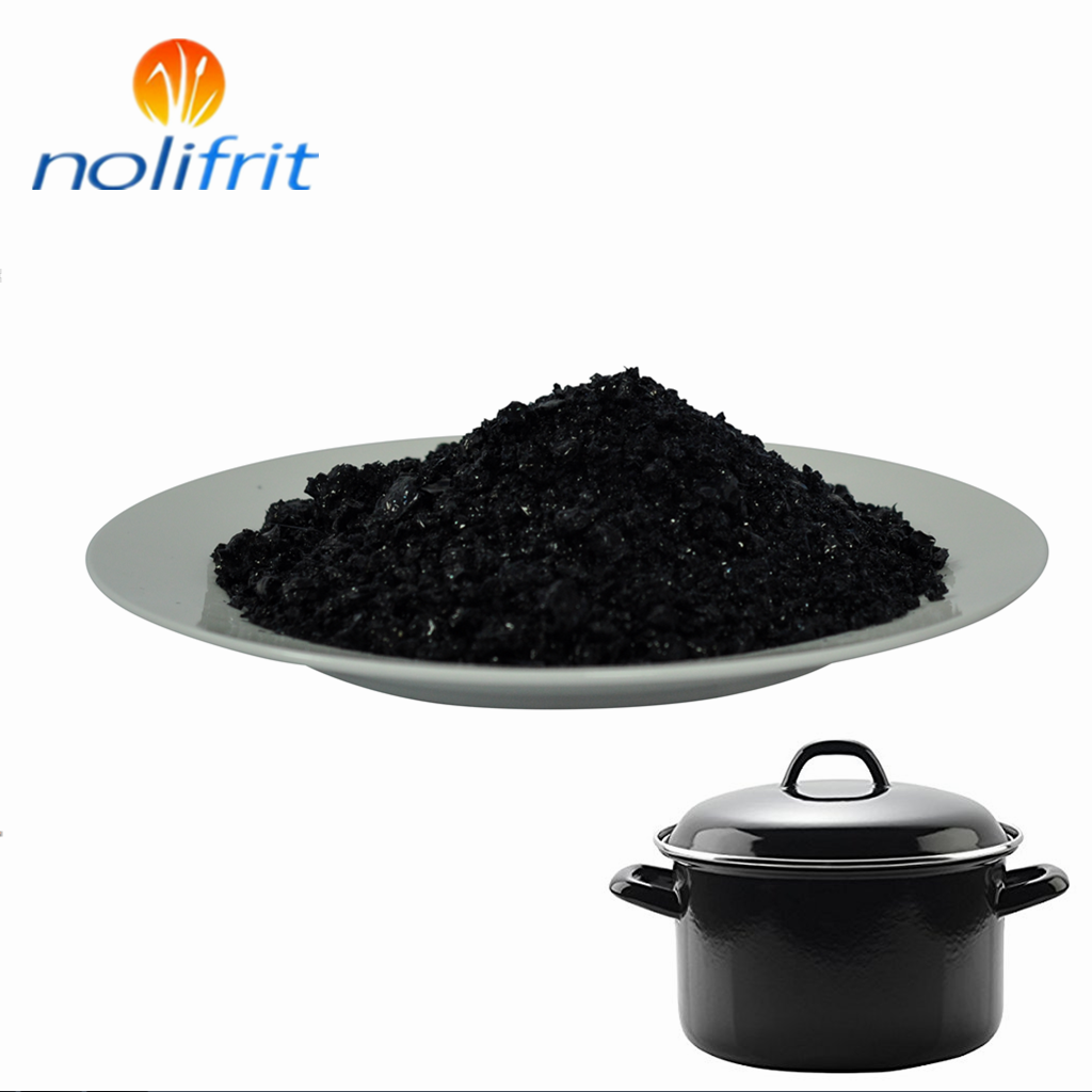 Gossy Black Ground Coat Enamel Frit Compound Direct on Enamel Frit a-9 ...
