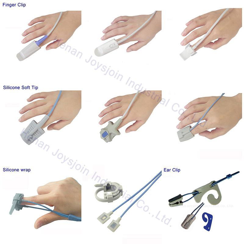 Nellcor Non-oximax Adult silicone soft tip Reusable Spo2 Sensor 1meter ...