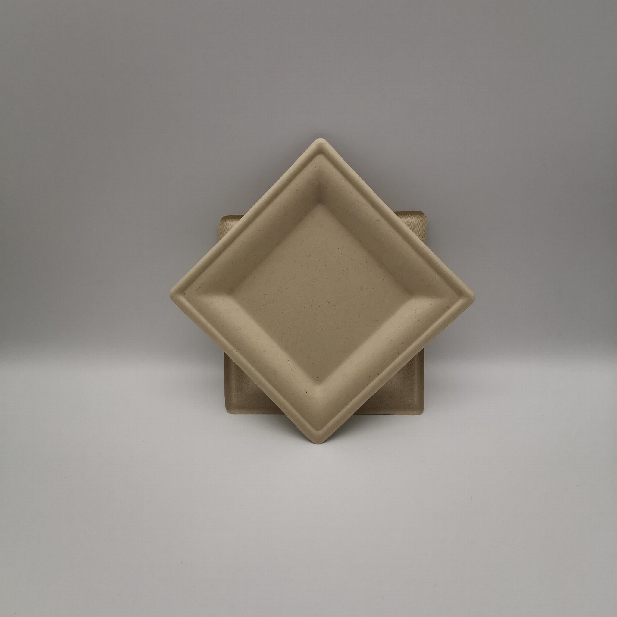 6 inch Top-quality Biodegradable Wheat Straw Square Plate eco-friendly ...