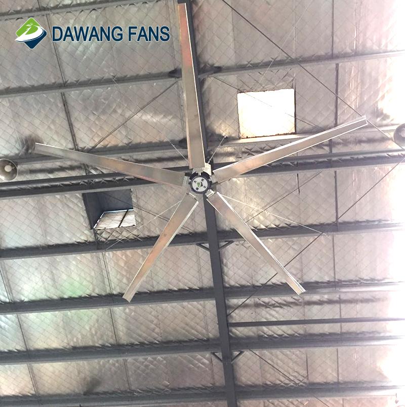 7.3m huge industrial ceiling fan with 5pcs blades for workshop and ...