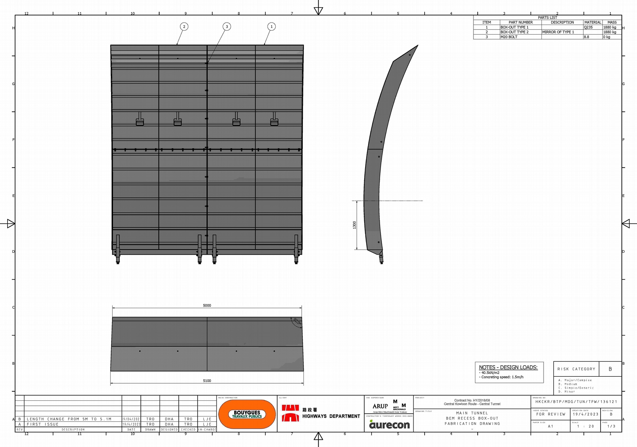 HK Highways Department iron formwork stone shit formwork cement fixed ...