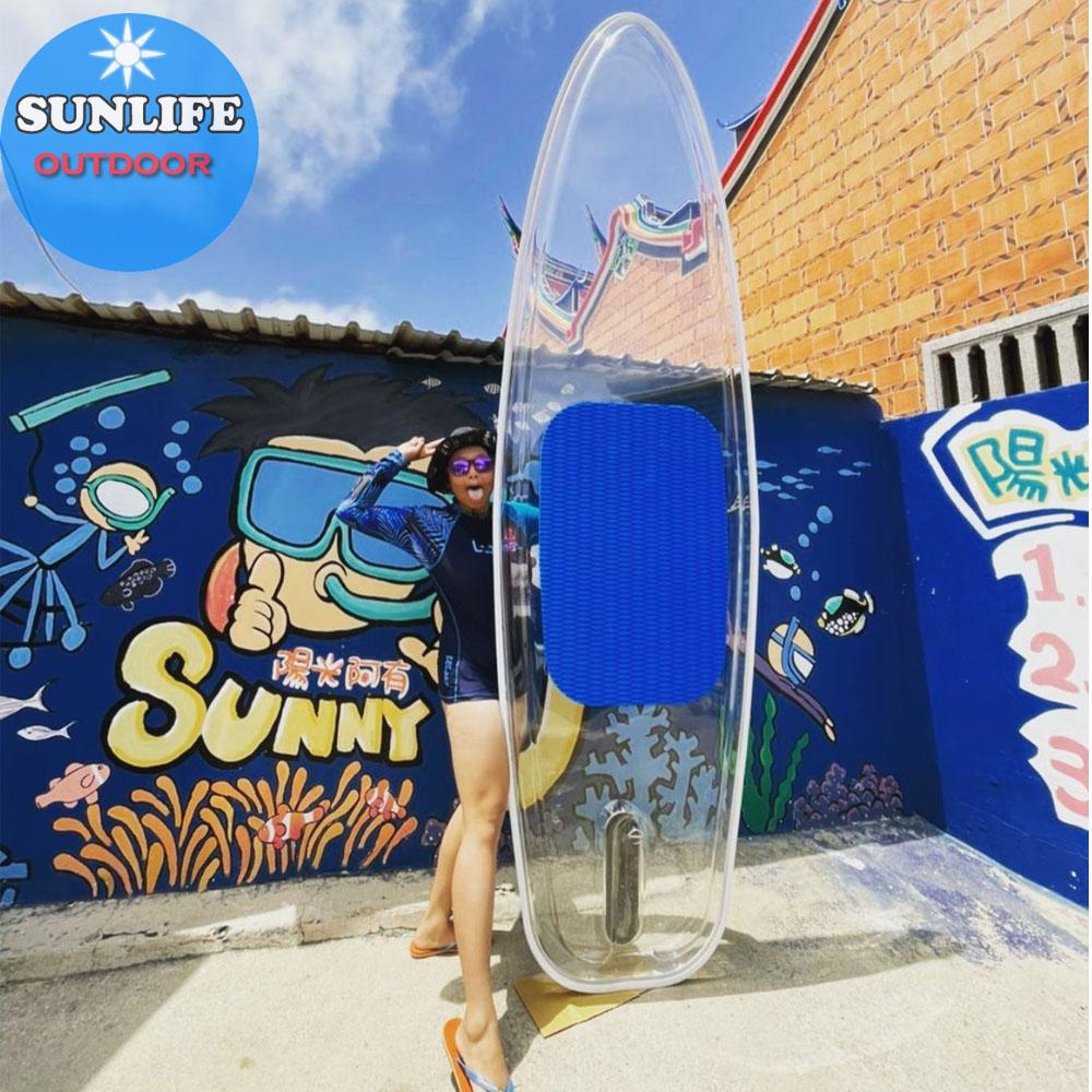 Crystal board seethrough clear bottom SUP transparent paddle - China