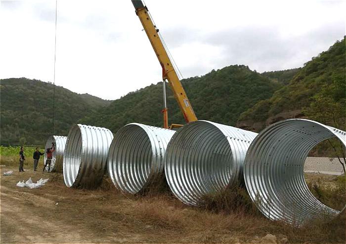 Factory price assembled corrugated galvanized steel culvert pipe ...