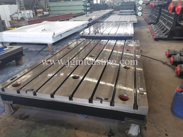Hot selling cast iron T-slots floor plates surface platform for turning ...