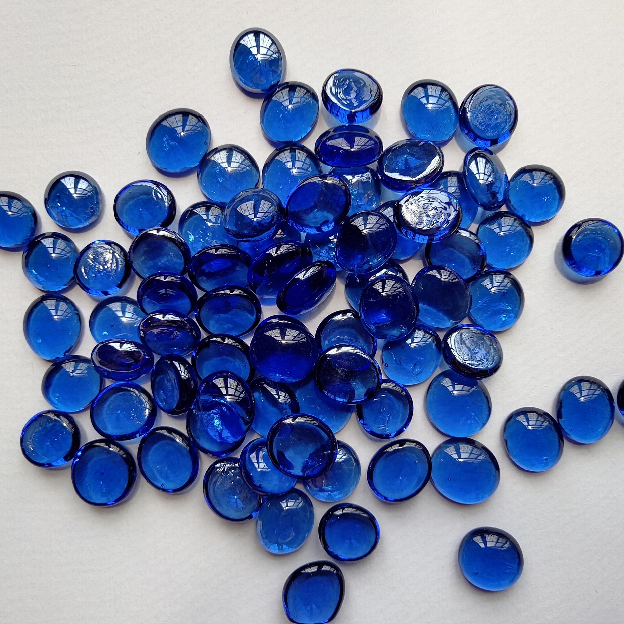 Flat shape glass beads for decoration - BY-076 - Baiyue (China Trading ...