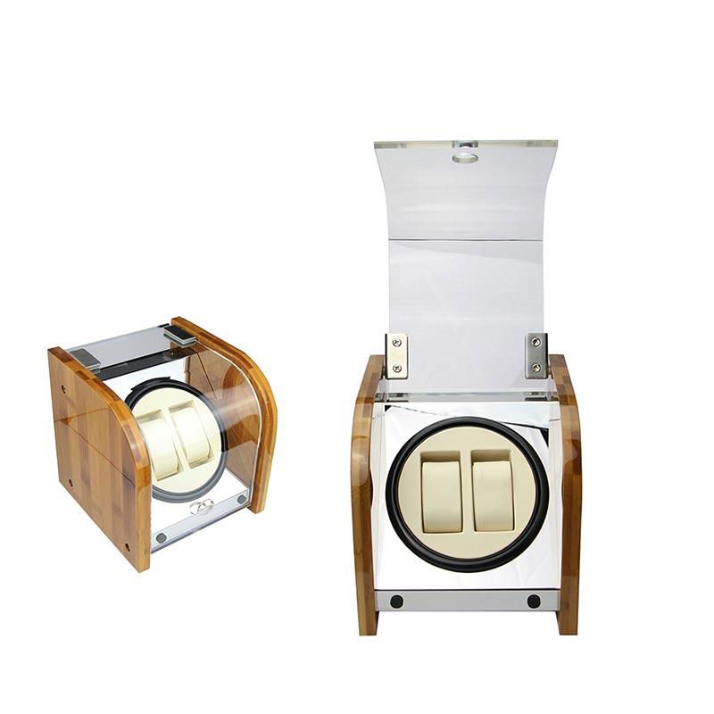 Bamboo Wood Piano Lacquer Wood Watch Winder Box for Automatic Watches ...