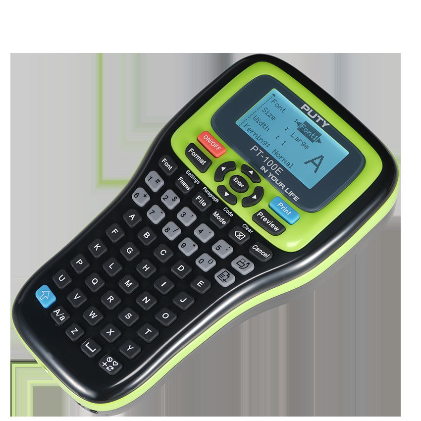 Handheld mirror printing 12mm label tape barcode portable label maker ...