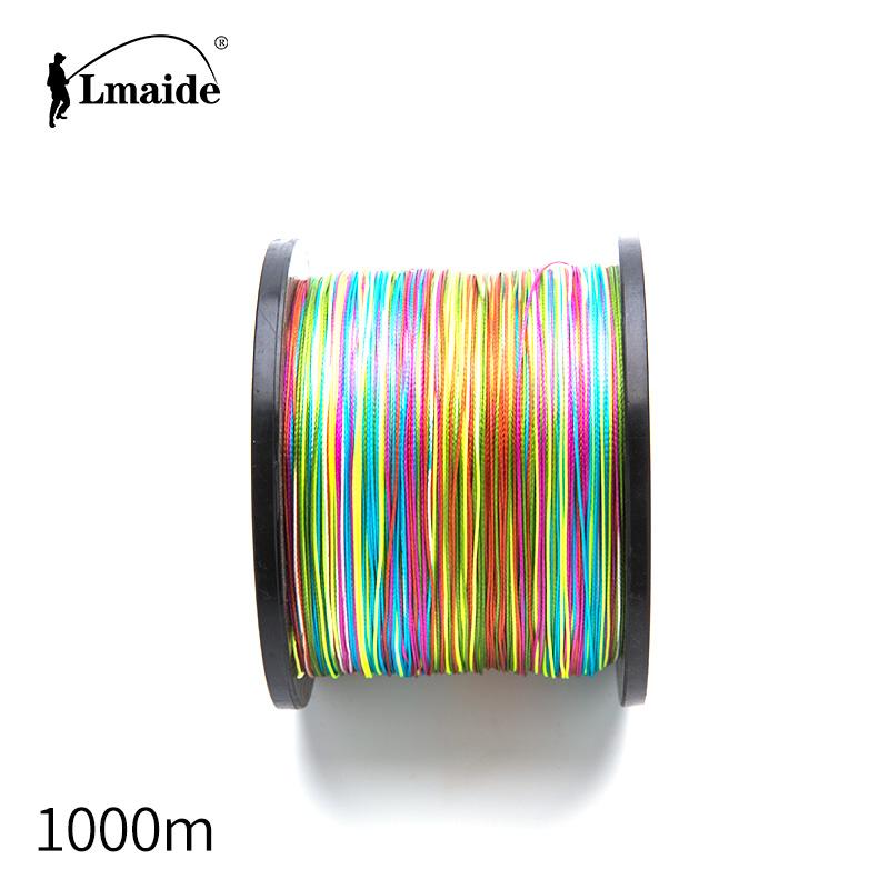 1000m Wholesale price PEcolourful braided wire 8x colourful braided fishing line - LMAIDE (China ...