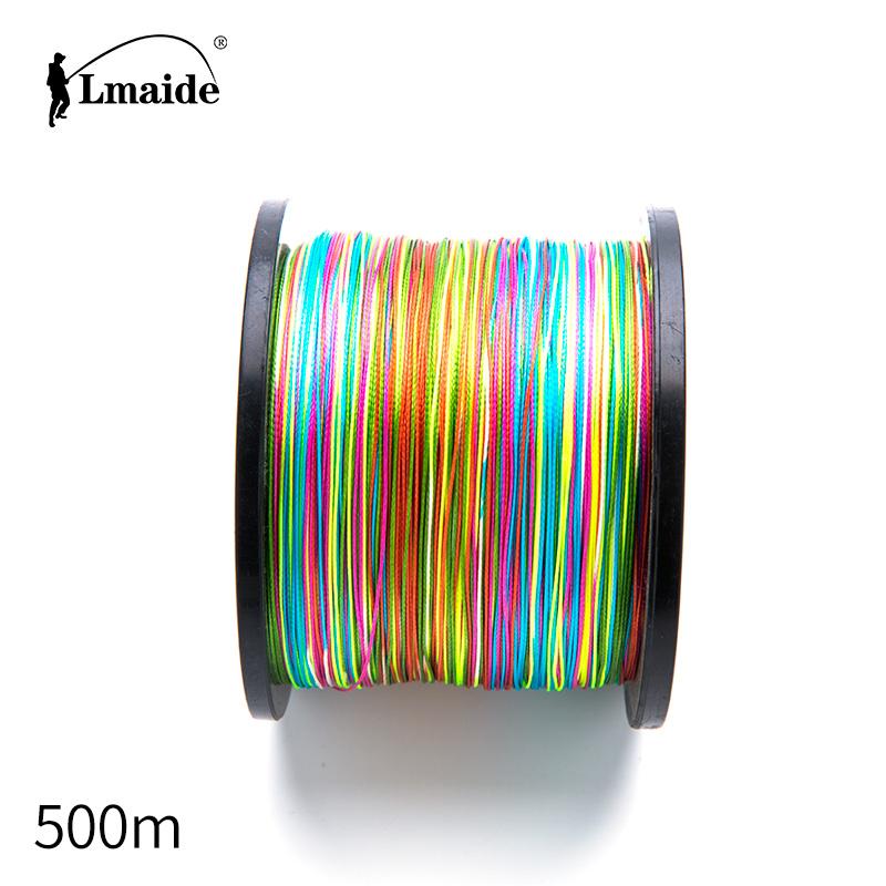 500m Wholesale price PE colourful braided wire 8x colourful braided fishing line - LMAIDE (China ...